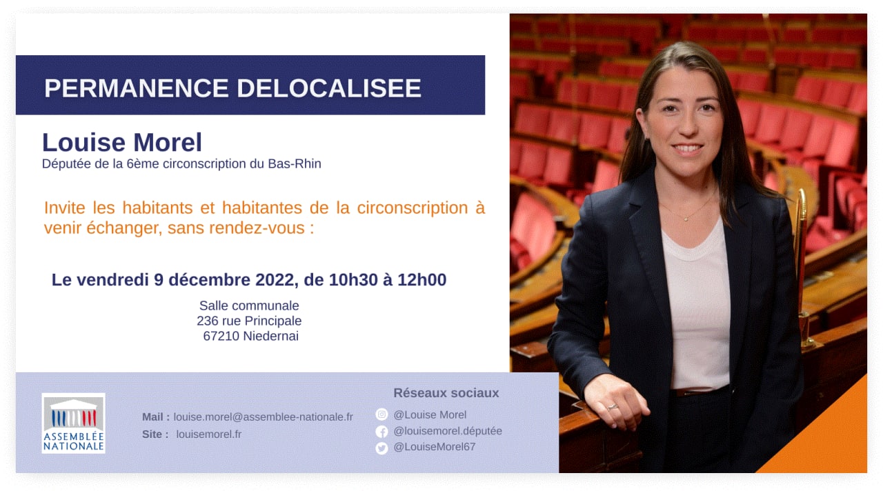 Permanence délocalisée à Niedernai - Louise Morel